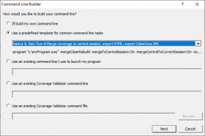 The Command Line Builder | Software Verify