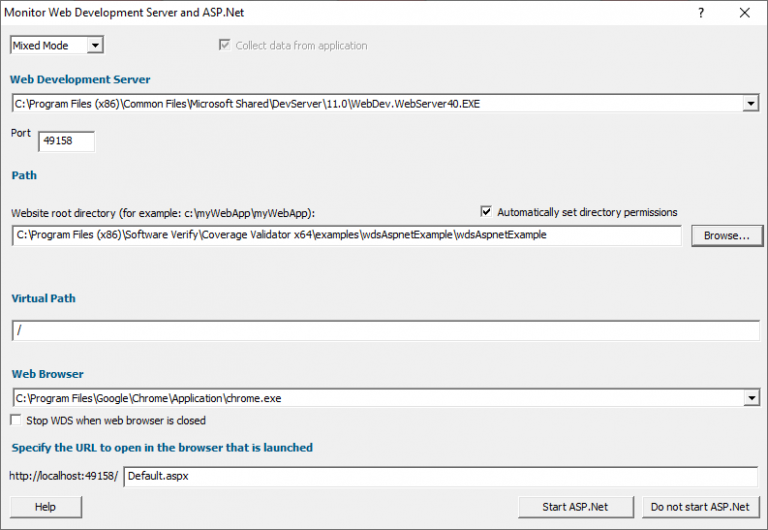 Coverage Validator Tutorial Collecting Code Coverage For Aspnet With Web Development Server